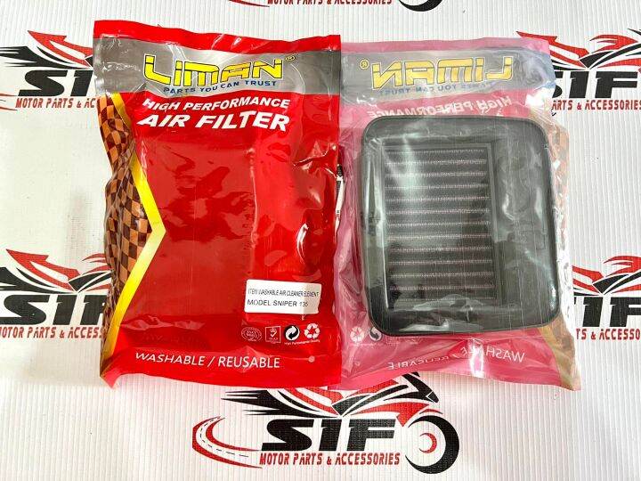 SIF WASHABLE AIR FILTER YAMAHA SNIPER 135 CLASSIC LIMAN | Lazada PH