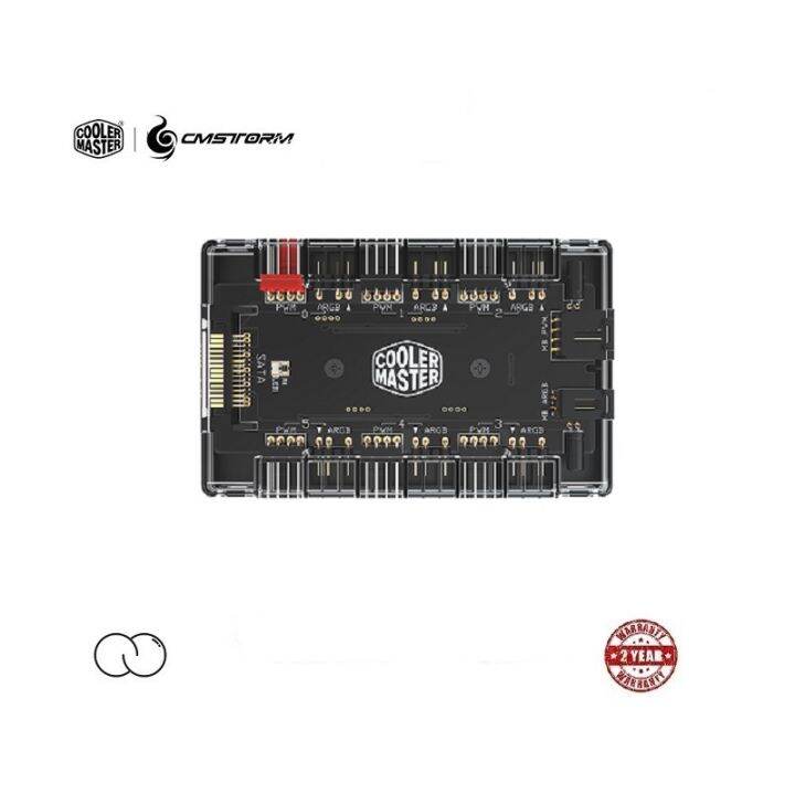 Cooler Master MasterFan 6 Port ARGB and PWM Fan HUB / Magnetic Hub ...
