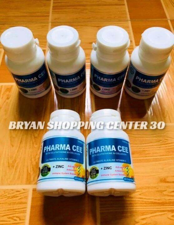 Pharma Cee With Glutathione & Collagen 1000MG Ultimate Alkaline Vitamin ...