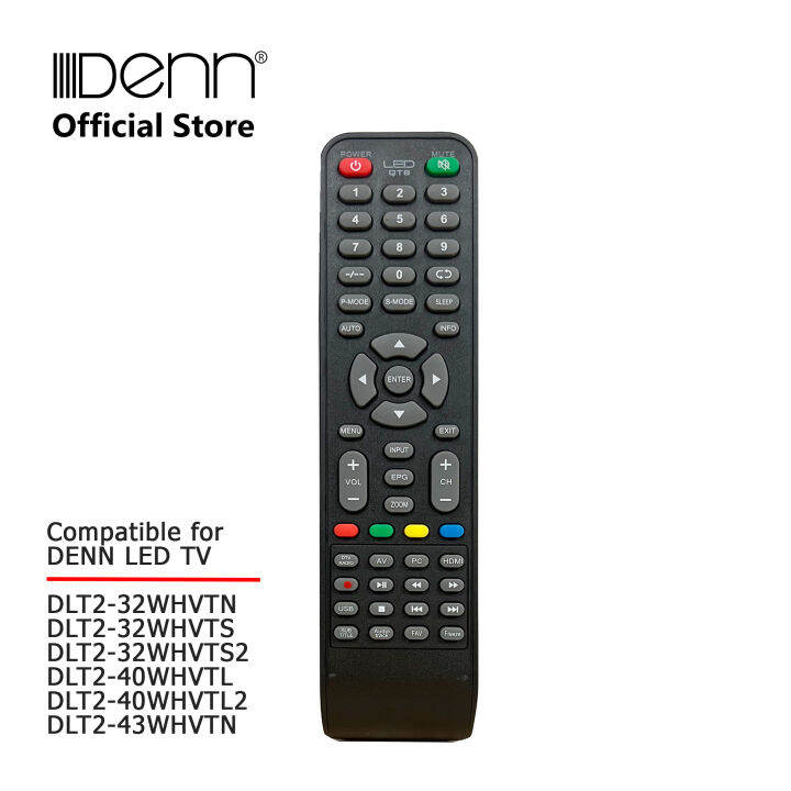 DENN TVRC-QT8 LED TV Remote Control | Lazada