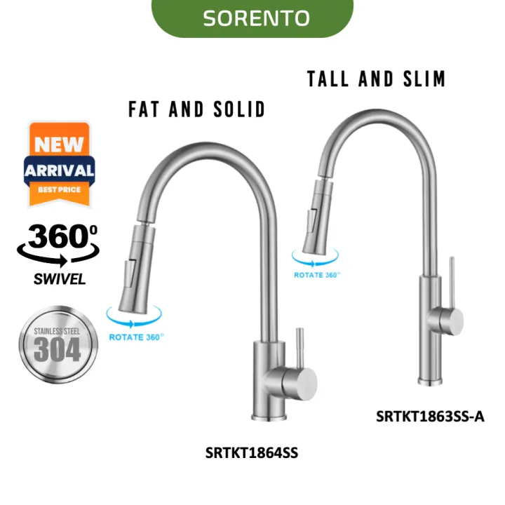 Sorento Pillar-Mounted Stainless Steel 304 Kitchen Cold Tap | Lazada
