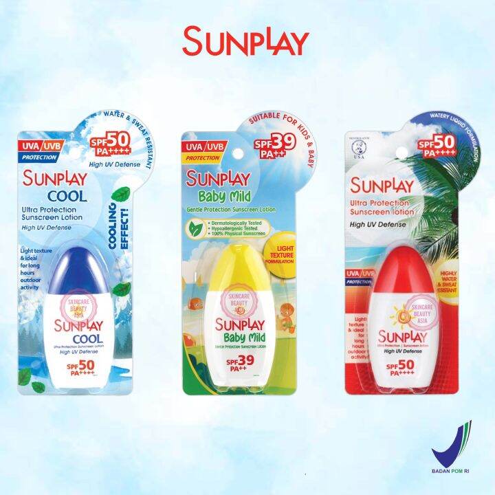 SUNPLAY Ultra Protection Sunscreen Lotion 30g - Ultra | Cool | Baby ...