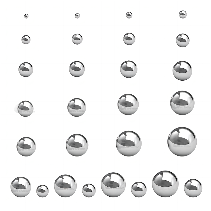 (poo)304 Stainless Steel Ball Dia 0.4mm 0.5mm 1mm - 10mm High Precision Bearing Balls Small ...
