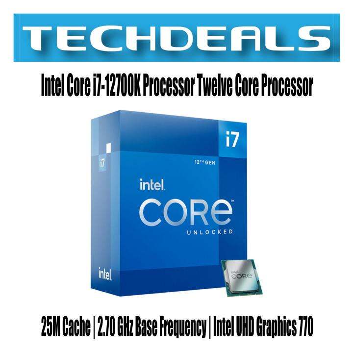 Intel Core i7-12700K Processor Twelve Core Processor | 25M Cache | 2.70 GHz Base Frequency ...