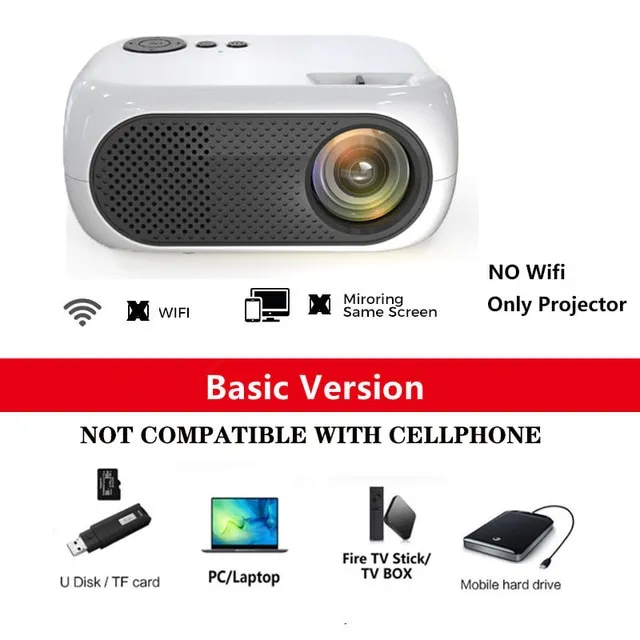 โปรเจ็กเตอร์XIDU Mini Projector Anycast Support 1080P Native 480P Wifi ...