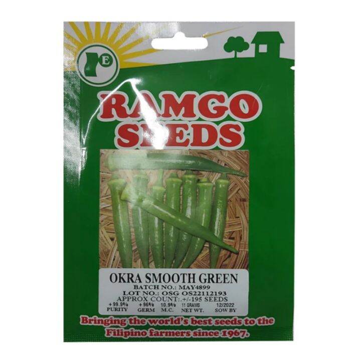 RAMGO SEEDS | OKRA SMOOTH GREEN 11G | Lazada PH