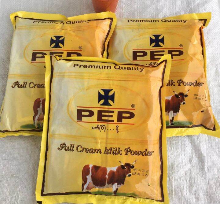 นมผง เปป ပက်(ပ်) နို့ မူလလက် ဟောင်း Pep Full cream milk Powder 20 ซอง ...