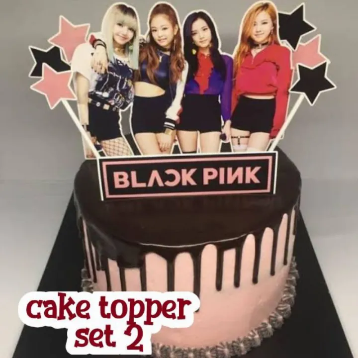 black pink cake topper set | Lazada PH