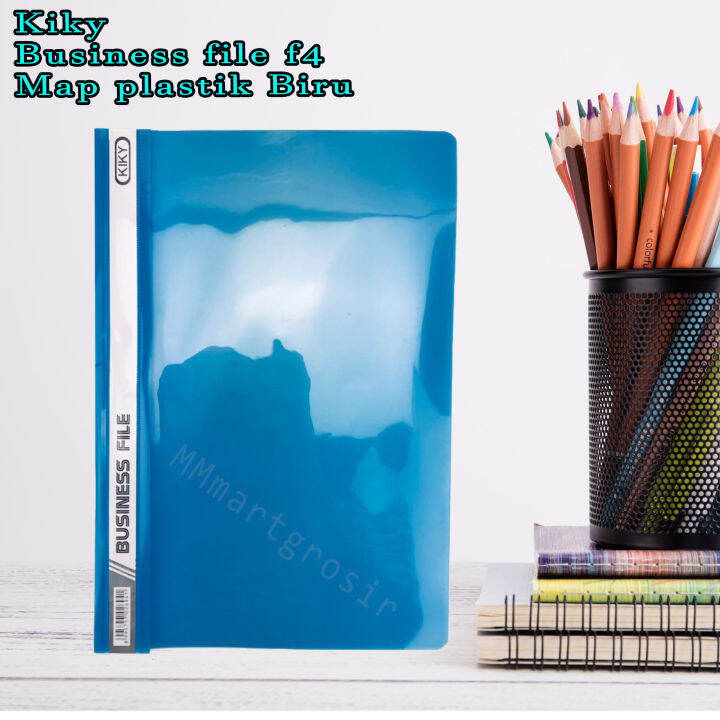 Kiky / Business file f4 / Map plastik / Biru | Lazada Indonesia