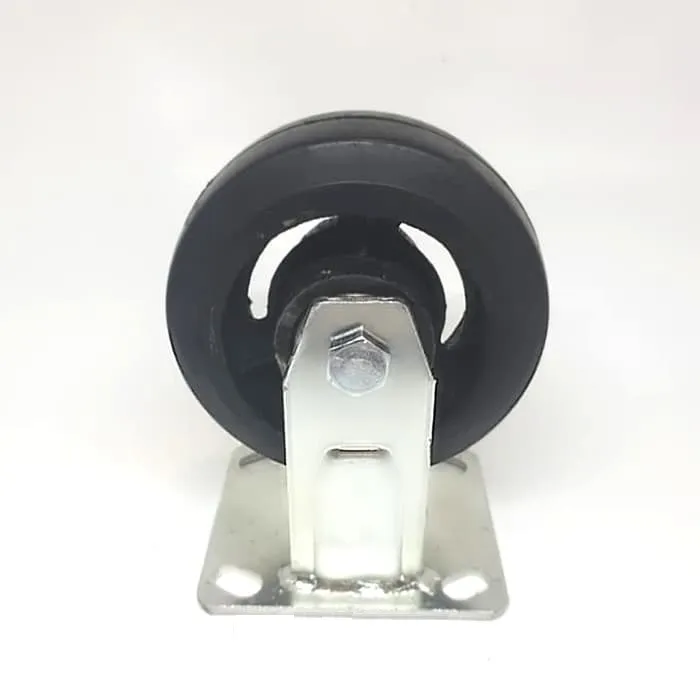 Roda Caster Troli / Troly Karet 4 Inch Heavy Duty Mati ( Maju Mundur ...