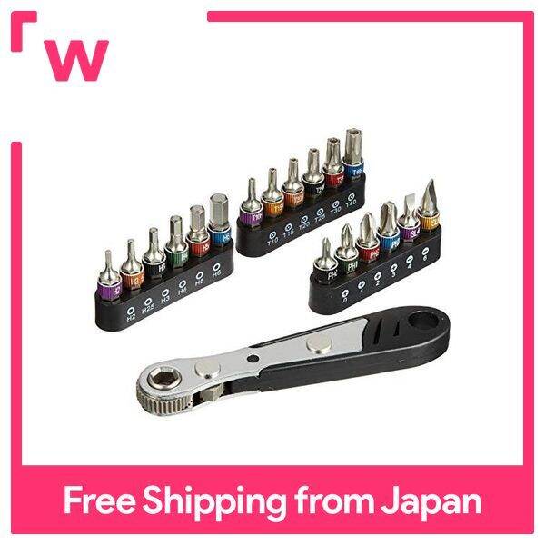 [trad] 19 pcs Bit Set with Ratchet Handle|TRS-1930/Driver, Hexagon, For ...