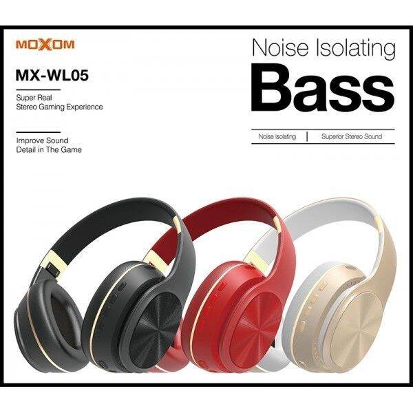 MOXOM MX-WL05 Soul-Stirring Bass Wireless Bluetooth V5.0 Headphone User-defined Active Noise ...