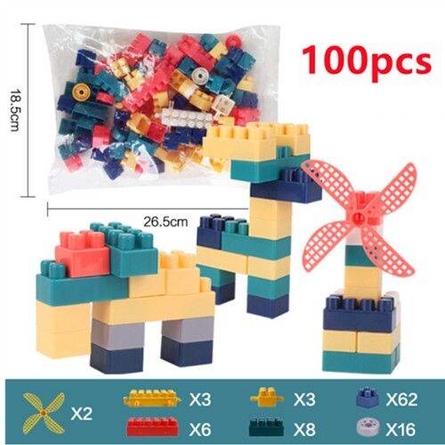 Large Building Blocks Toys Kids Block Children Stacking Bricks Mainan ...
