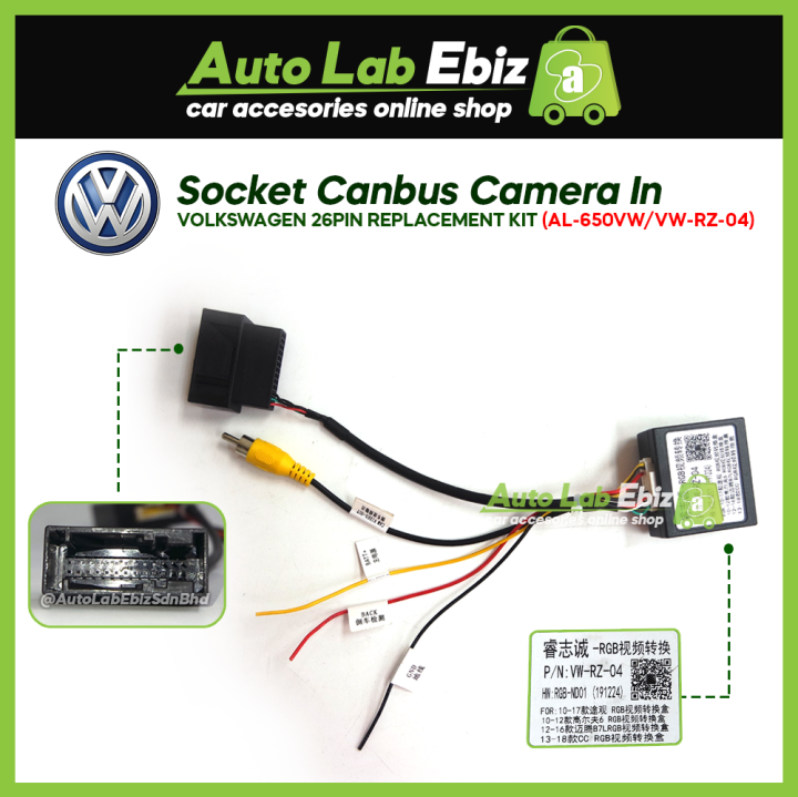 Socket Canbus Camera In Volkswagen (26 Pin) Replacement Kit | Lazada