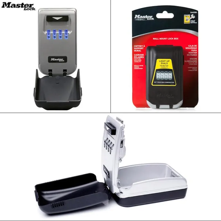 Master Lock Key Safe Box Outdoor Wall-mounted Keys Storage Box Night ...