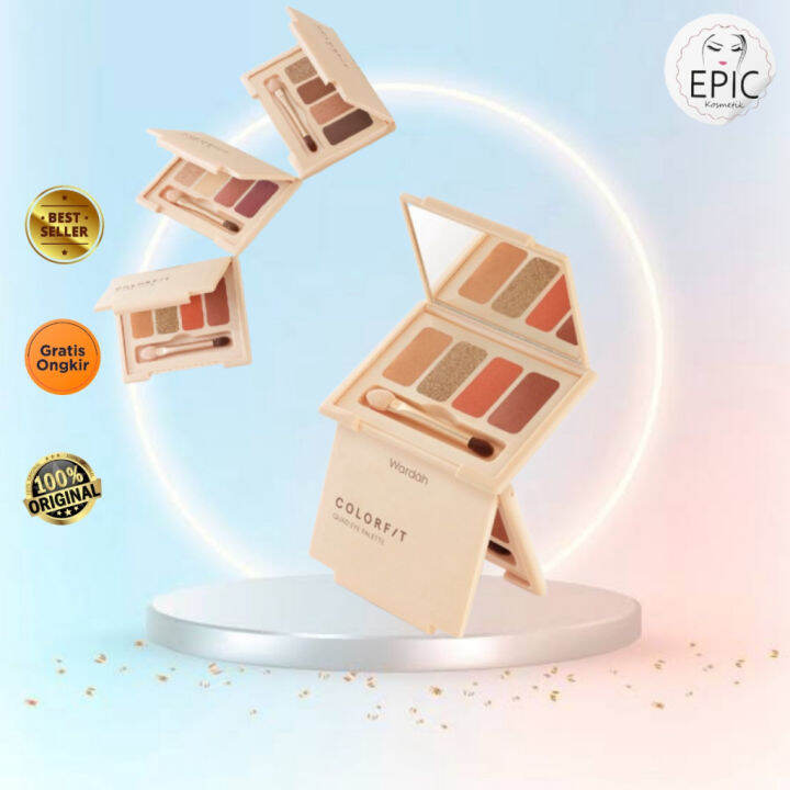 WARDAH Colorfit Quad Eye Palette / Eyeshadow Palete 6g | Lazada Indonesia