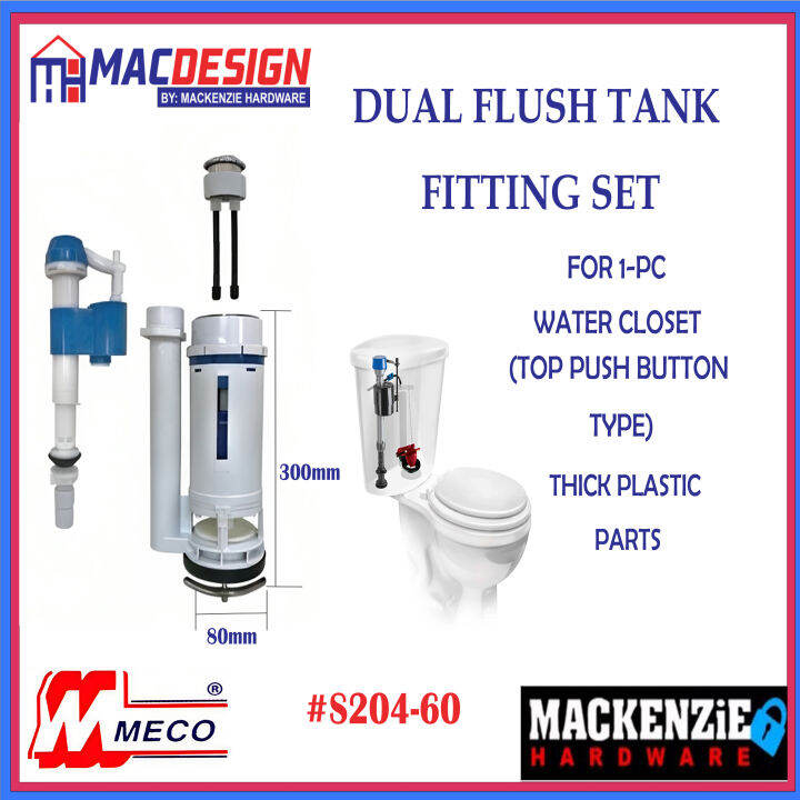 MECO S240-60 DUAL FLUSH TANK FITTING SET | Lazada PH