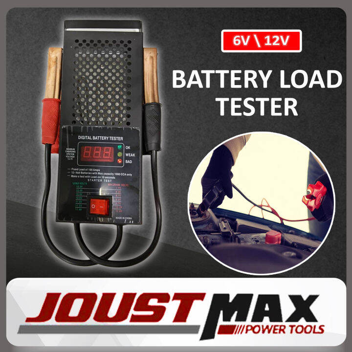 Battery Load Tester Car Battery Tester Batery Pengecas Bateri Kereta ...