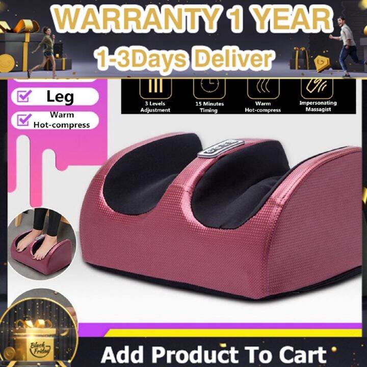 electric foot heating leg relax massager acupoint machine remote ...