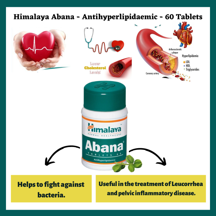 Himalaya Abana - Antihyperlipidaemic - 60 Tablets | Lazada