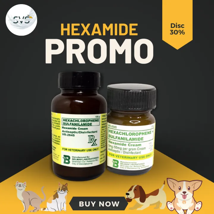 [SOUTH VET] Hexamide Cream Antiseptic Disinfectant for Animal Wound ...