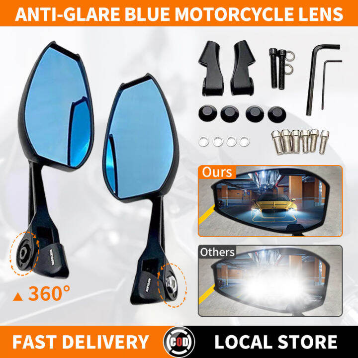 Anti-glare Side Mirror For Motorcycle Universal New Style Adjustable ...