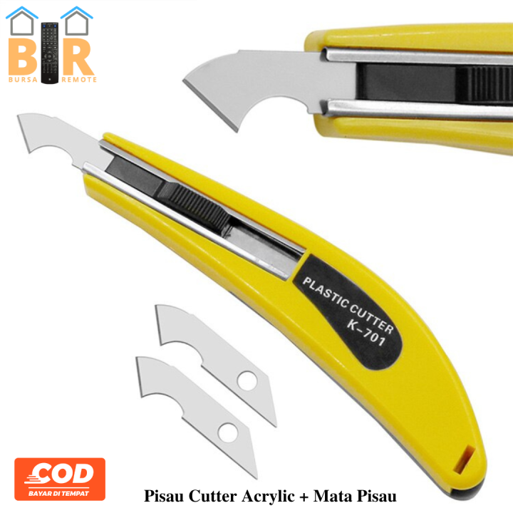 Pisau Cutter Potong Acrylic + 2 Mata Pisau Akrilik Tambahan | Lazada ...