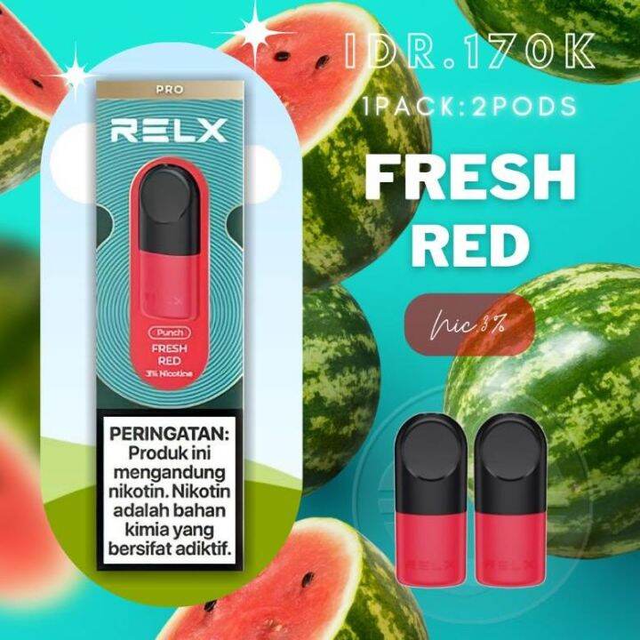 Ready Stock Fresh Red - For Relx Infinity Dan Relx Essential - Pod Pro ...
