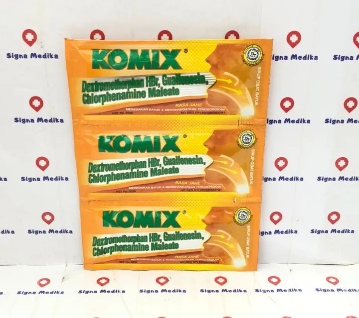 Komix Rasa Jahe Isi 3 Sachet 7Ml - Obat Batuk Pilek | Lazada Indonesia