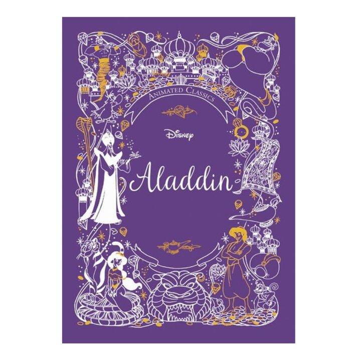 Aladdin Disney Hardcover Gift Edition Story Book wtih Gold Foil for ...