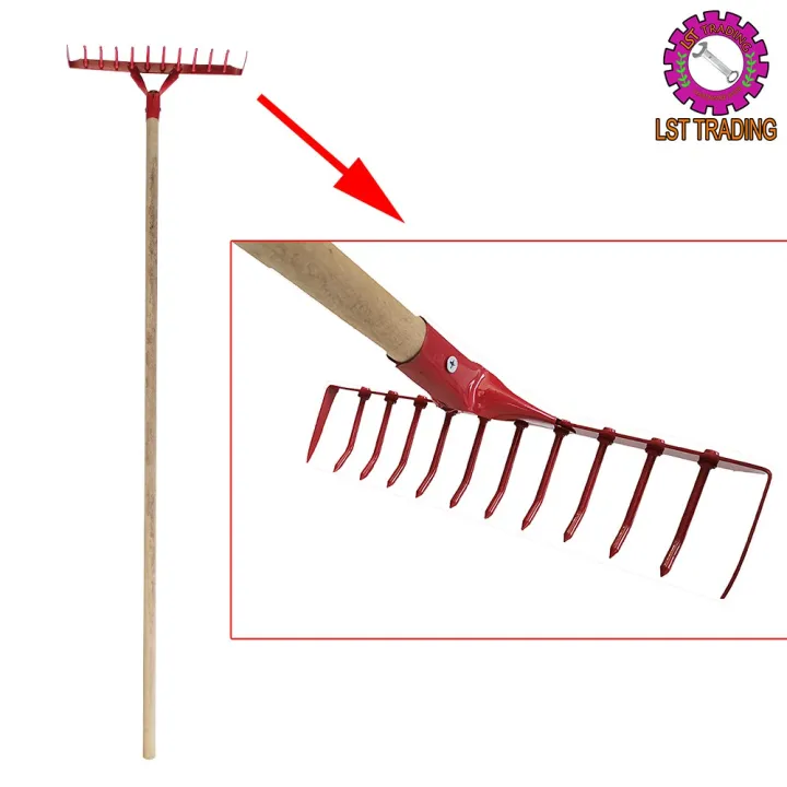 [READY STOCKS] CAKAR PAKU MERAH 12 MATA /RAKE 12 TEETH SET / PENYAKAR ...