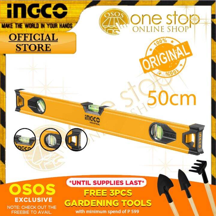 Ingco Original Spirit Level 50cm HSL08050 •OSOSSHOPPING• | Lazada PH