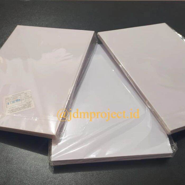 Bahan Kertas PVC id card 0.76 Inkjet A4 isi 10 Set dan Ecer Stiker ...