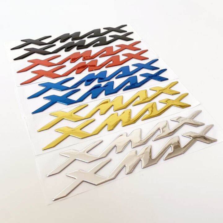【hot】 1 Pair 3D Resin Gel Fuel tank stickers Emblem For Yamaha XMAX 300 ...