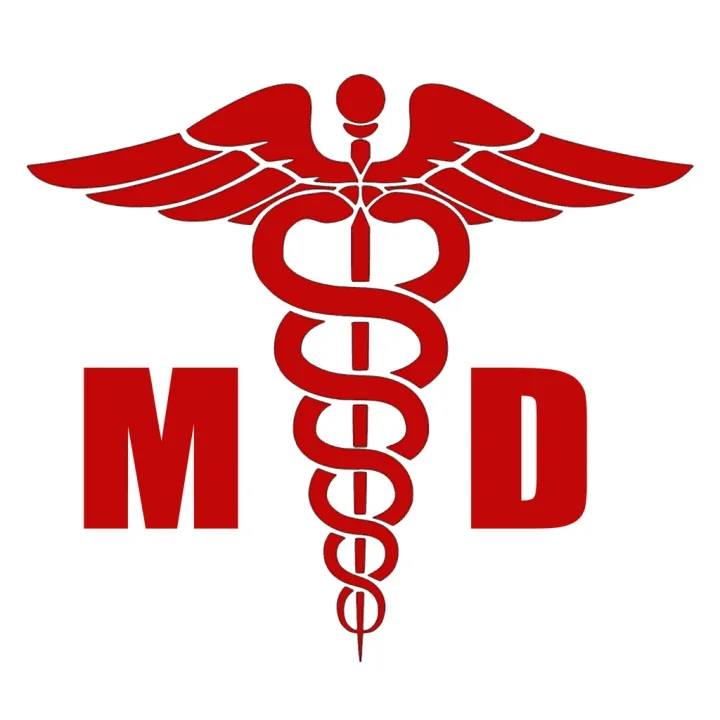 MEDICAL DOCTOR MD CAR PVC DECAL STICKER / DECAL STICKER / DIE CUT ...
