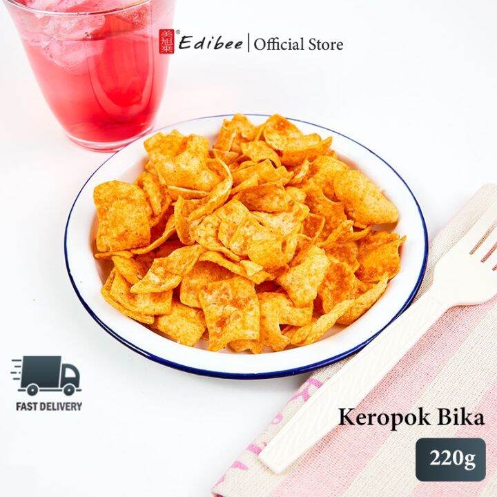 Edibee Keropok Bika Curry Crisp 220G Chips Snacks Food Biscuit Biskut ...