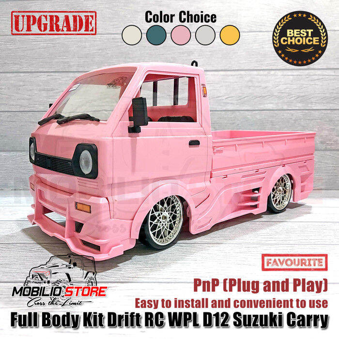 Full Body Kit Drift RC WPL D12 Suzuki Carry PnP 1/10 Scale Drift Car ...