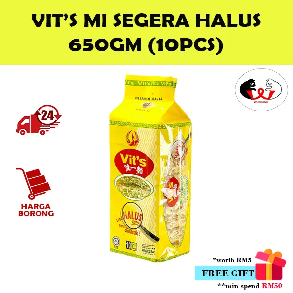 Vit's Instant Noodles Slim/Vit's Mi Segera Halus 唯一面快熟面 [650GM] | Lazada