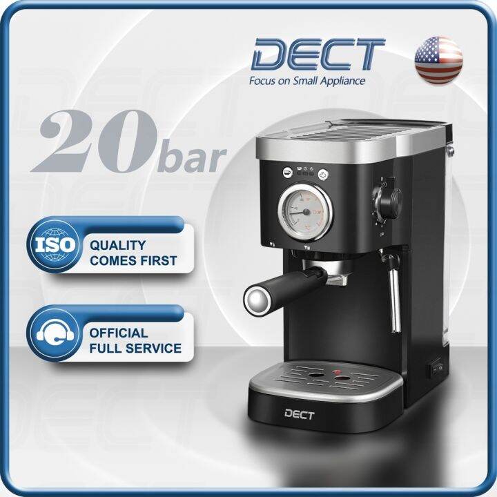 DECT Coffee Machine 20 Bar Coffee Maker with Milk Frother Donlim High ...