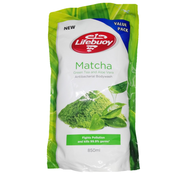 Lifebuoy Matcha Green Tea Antibacterial Body Wash 850 ml Refill Value ...