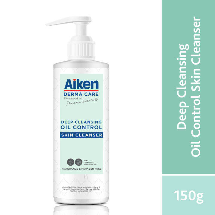 AIKEN Derma Care Deep Cleansing Oil Control Skin Cleanser 150g | For ...