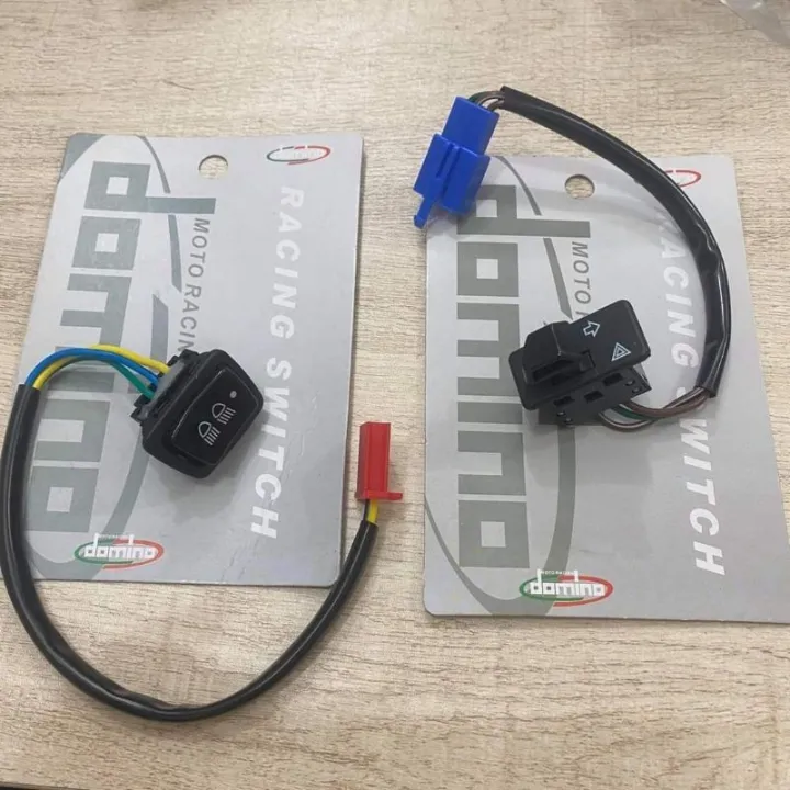 Domino motorcycle passing switch hazard swich with socket for aerox 155 ...