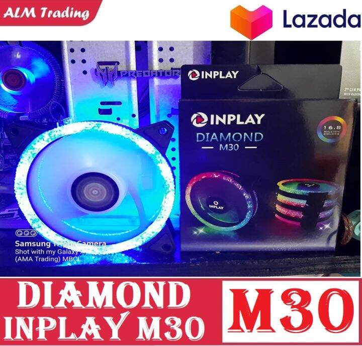INPLAY DIAMOND M30 RGB FAN 1 IN ONE KIT 12CM COOLING FAN 16.8 MILLION ...