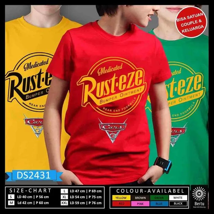 Baju Anak Disney Pixar Cars 3 Movie Medicated Rust-Eze Bumper Ointment ...