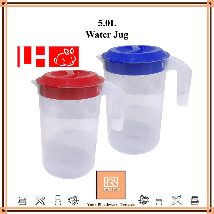 5.0L Plastic Water Jug/ Jag Air/ Pitcher/ Kendi Air/ Fridge Jug/水壶 | Lazada