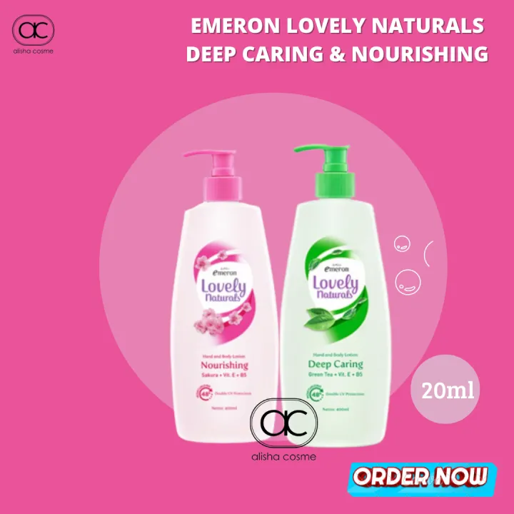 Emeron Lovely Naturals Hand and Body Lotion 400ml | Lazada Indonesia