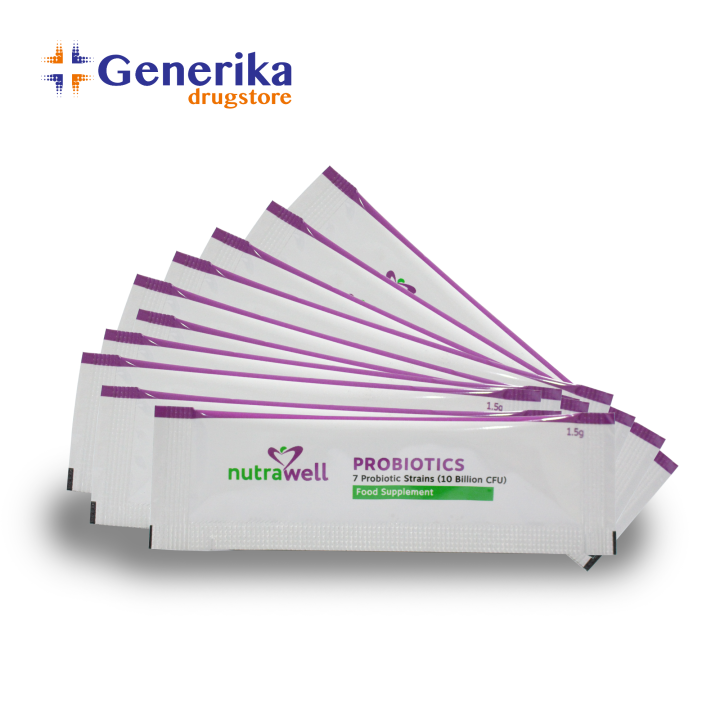 Nutrawell Probiotics Sachet 10 Billion CFU - 1.5g Adult - 10 Sachets ...