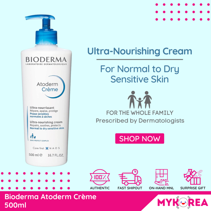 BIODERMA Atoderm Creme Ultra-Nourishing Cream 500ml - Moisturizing ...