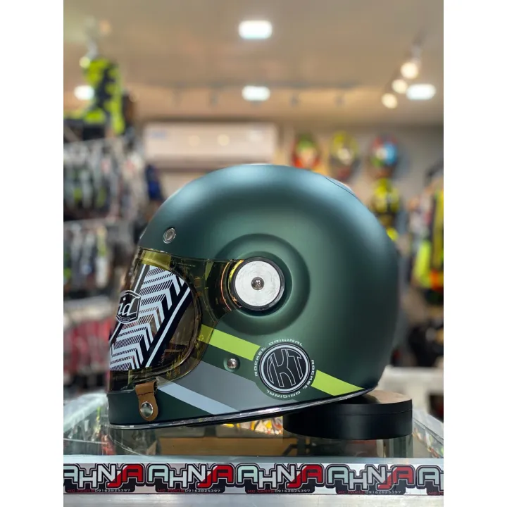 ID ROCKET CLASSIC FREE BUBBLE SHIELD FULL FACE HELMET!! | Lazada PH