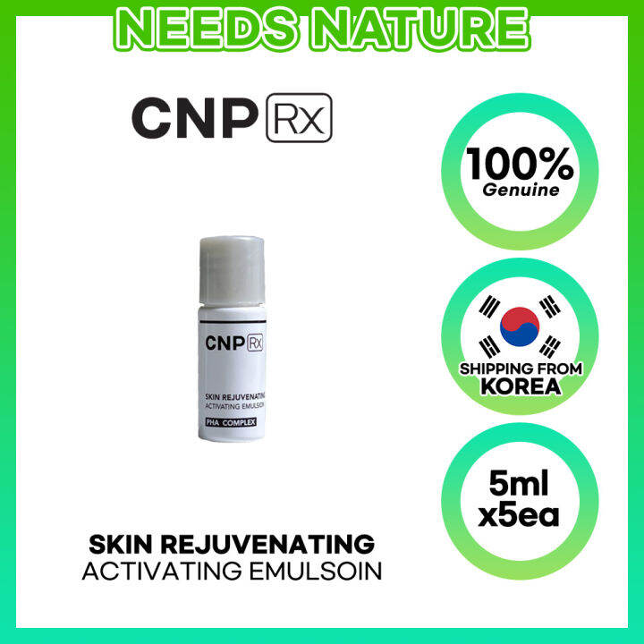 CNP RX SKIN REJUVENATING ACTIVATING EMULSOIN 5ml x 5ea / Firming/Lifting / Whitening ...